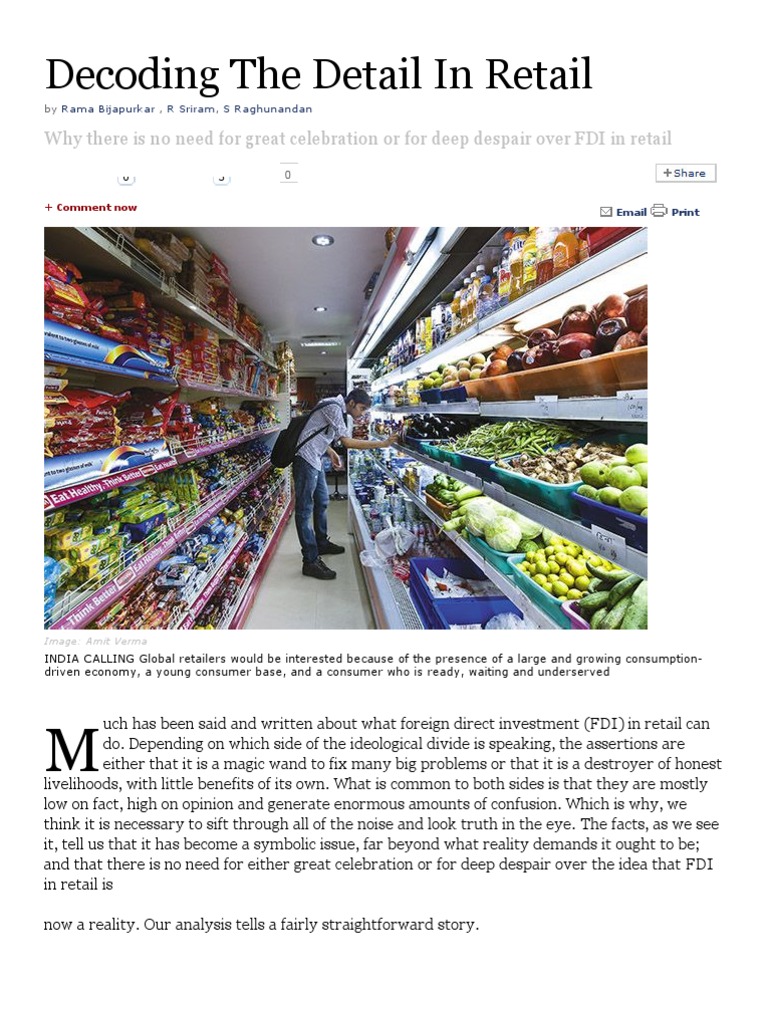 Forbes India Magazine - Decoding The Detail in Retail | PDF | Retail ...