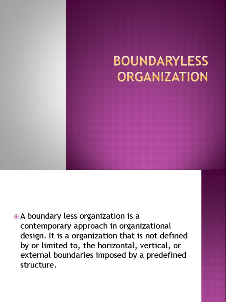 Understanding Boundaryless Organizations | PDF | Supply Chain | Outsourcing