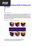 Rumus Rubik 3x3 Pemula | PDF