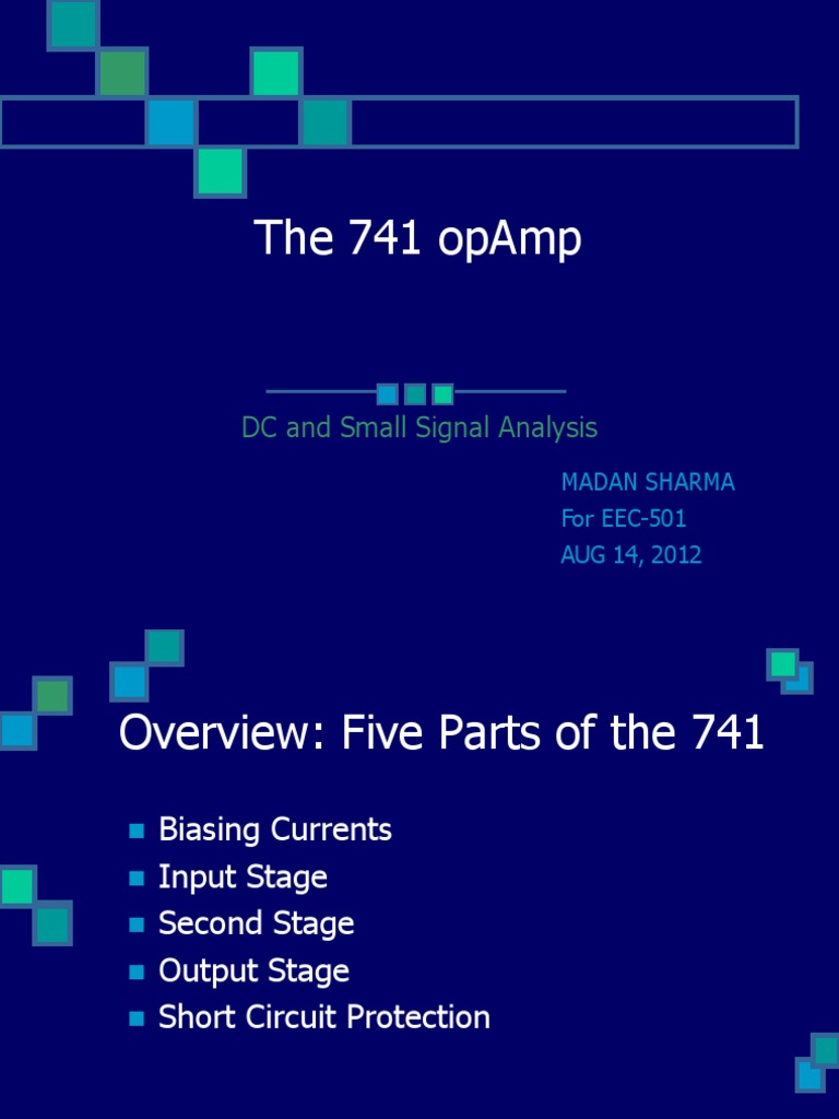 741 Internal Circuits | PDF | Analog Circuits | Operational Amplifier