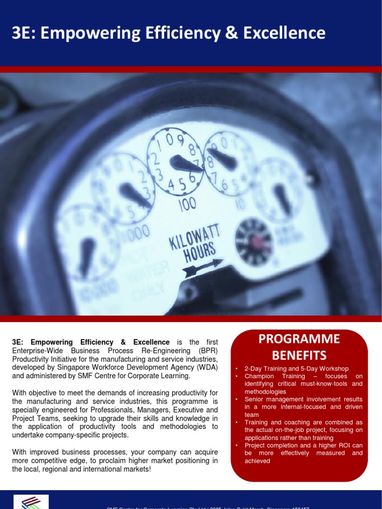 3E: Empowering Efficiency | PDF | Six Sigma | Business