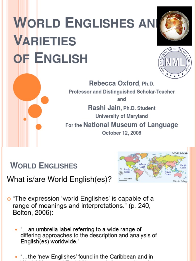 Varieties of World Englishes Explained | PDF | English Language ...
