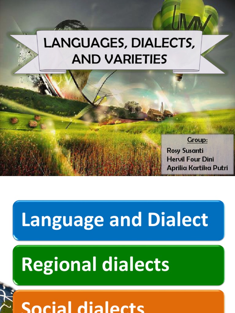 Languages, Dialects, and Varieties | PDF