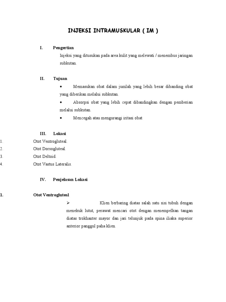 Injeksi Intramuskular | PDF | Sains & Matematika