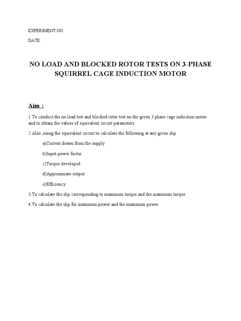 Three Phase Induction Motor | PDF | Electronic Engineering | Quantity