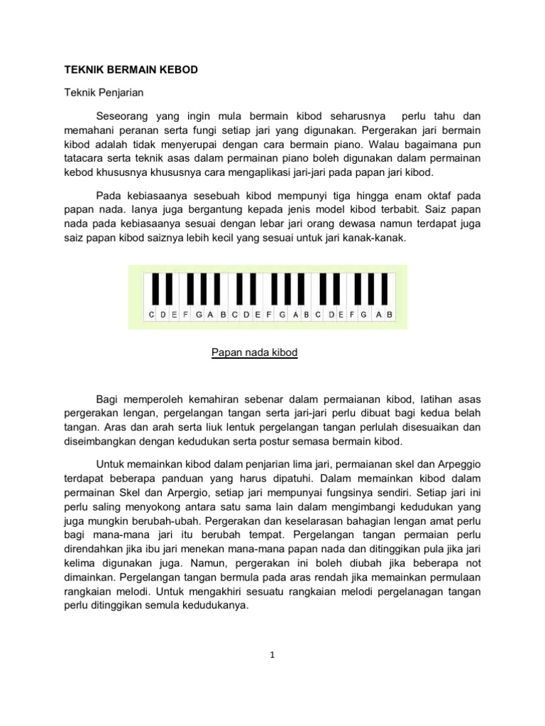 Teknik Bermain Kebod | PDF