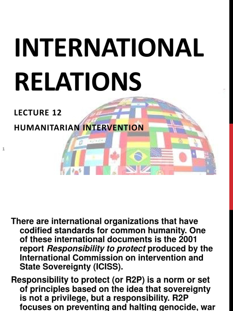 Humanitarian Intervention | PDF | Responsibility To Protect | United ...