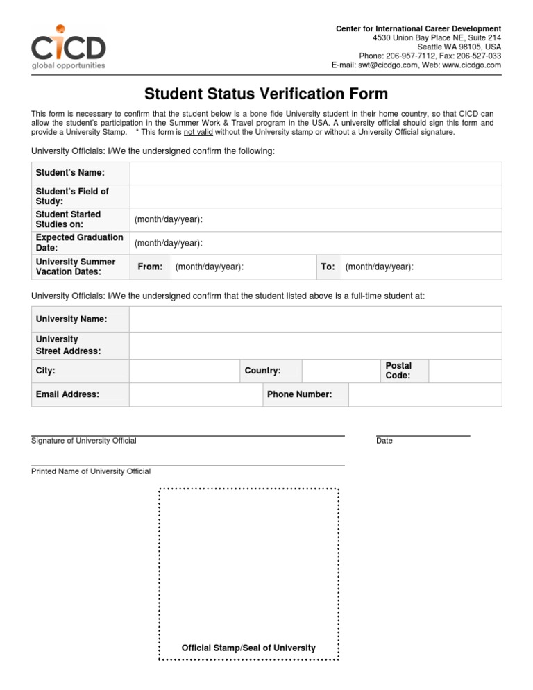 Student Verification for Travel | PDF | Career & Growth