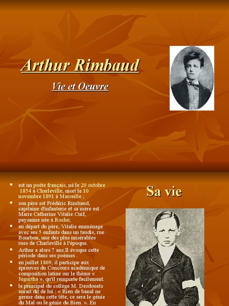 Arthur Rimbaud | PDF | Poésie française | Liste des mouvements littéraires