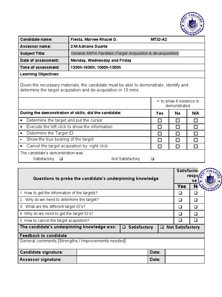 ARPA Format | PDF | Menu | Educational Assessment