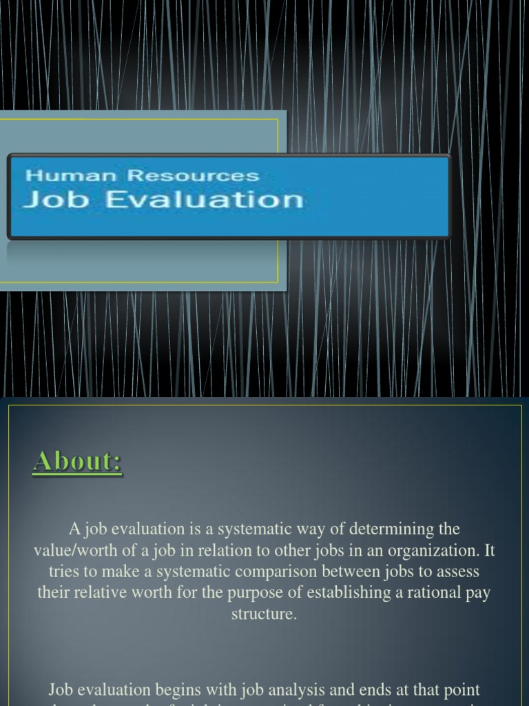 HRM Job Evaluation | PDF | Employment | Evaluation