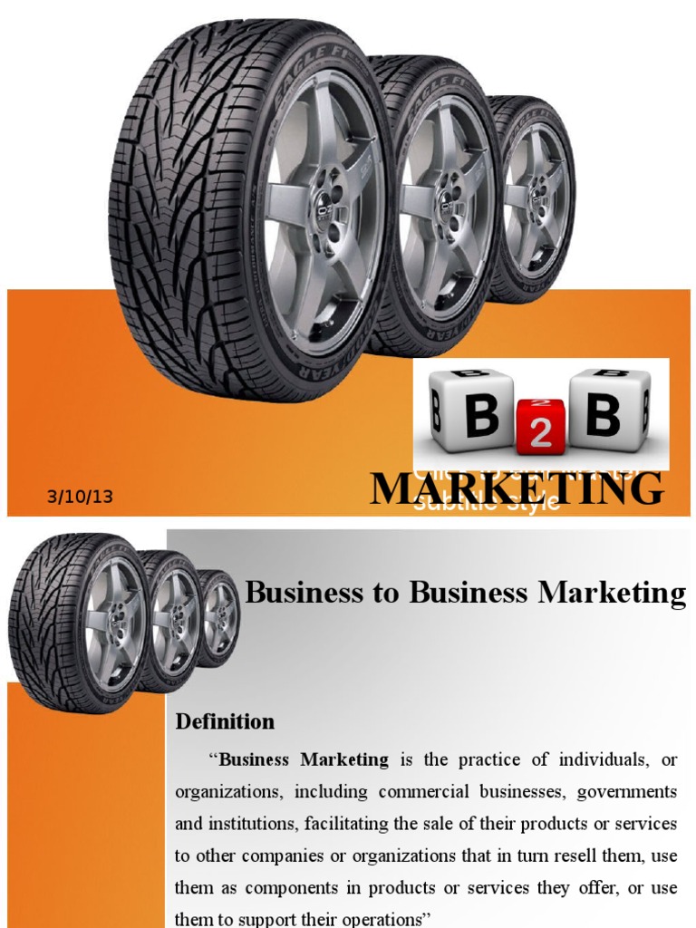 B2B Marketing Strategies in Tyre Industry | PDF | Tire | Marketing
