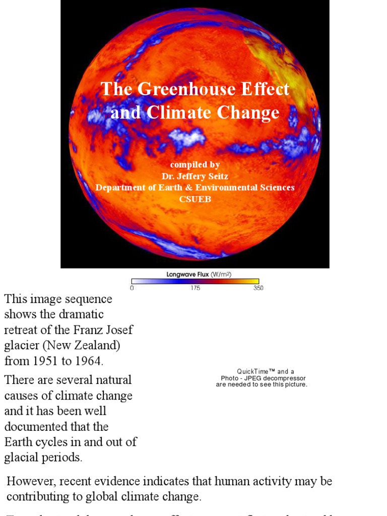 The Greenhouse Effect and Climate Change | PDF | Greenhouse Effect ...