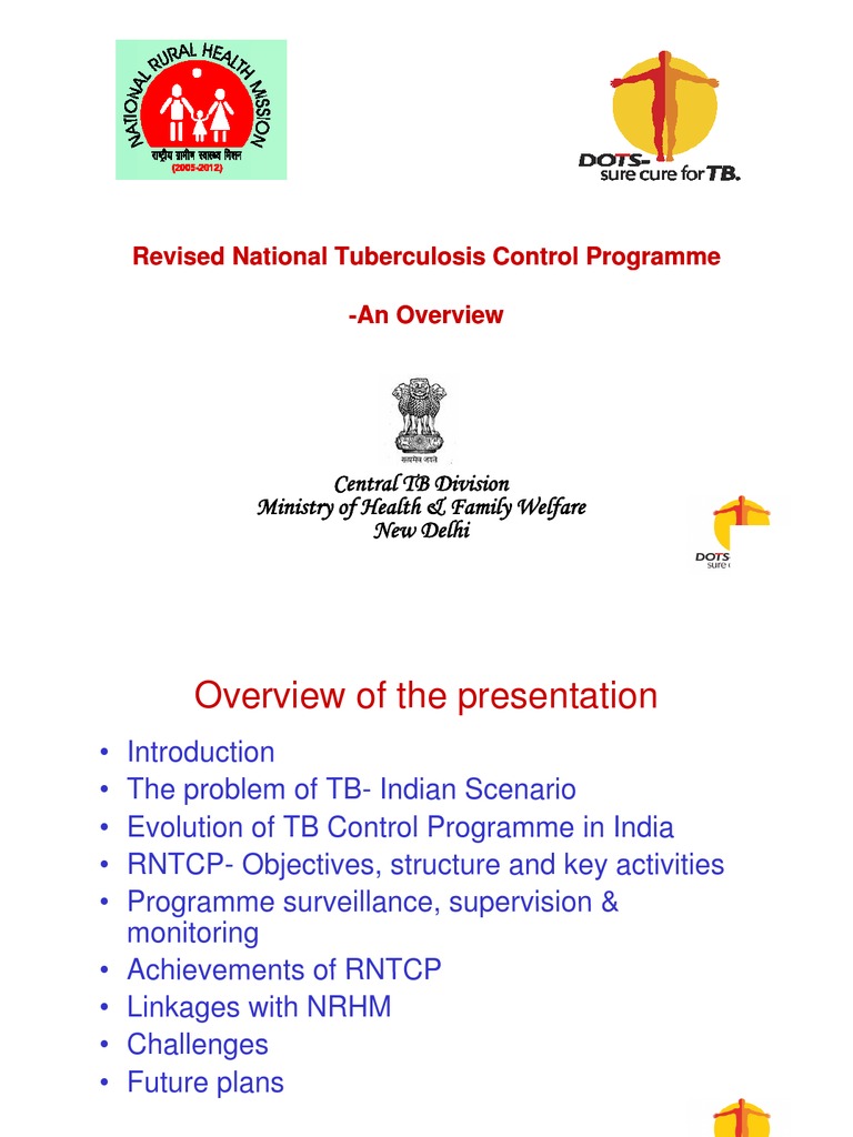 RNTCP Presentation | PDF | Tuberculosis | Medicine