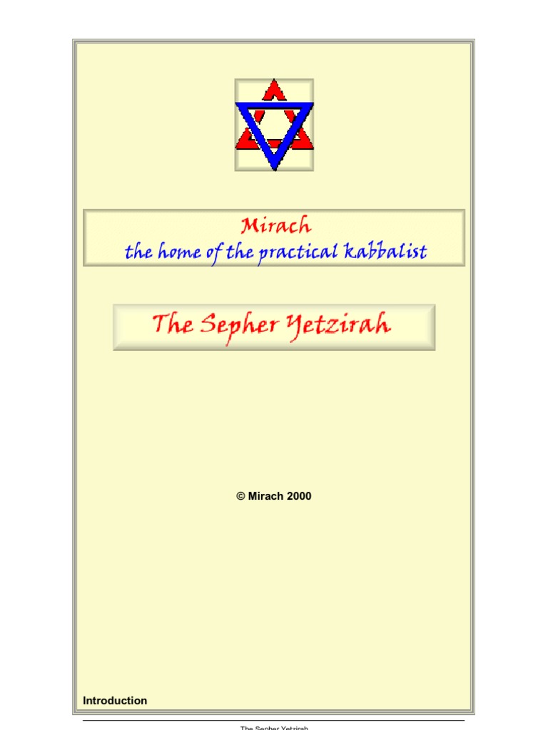 Sepher Yetzirah Overview PDF | PDF