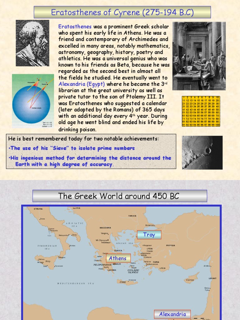 Eratosthenes: Measuring Earth's Circumference | PDF | Longitude | Latitude