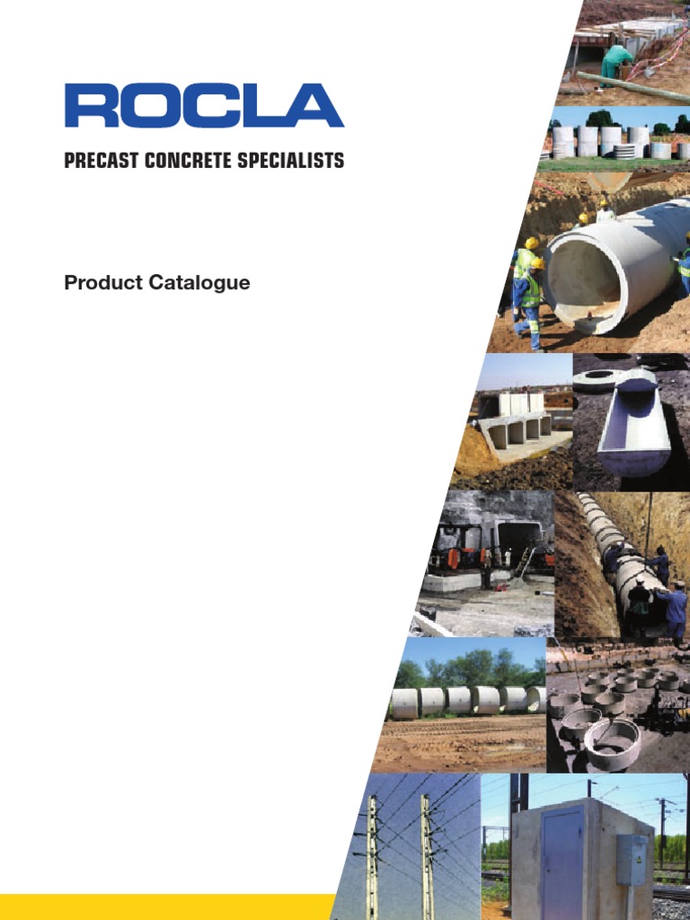 Rocla Precast Concrete Product Catalogue | PDF | Door | Pipe (Fluid ...
