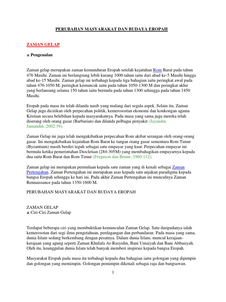 Sejarah Eropah | PDF
