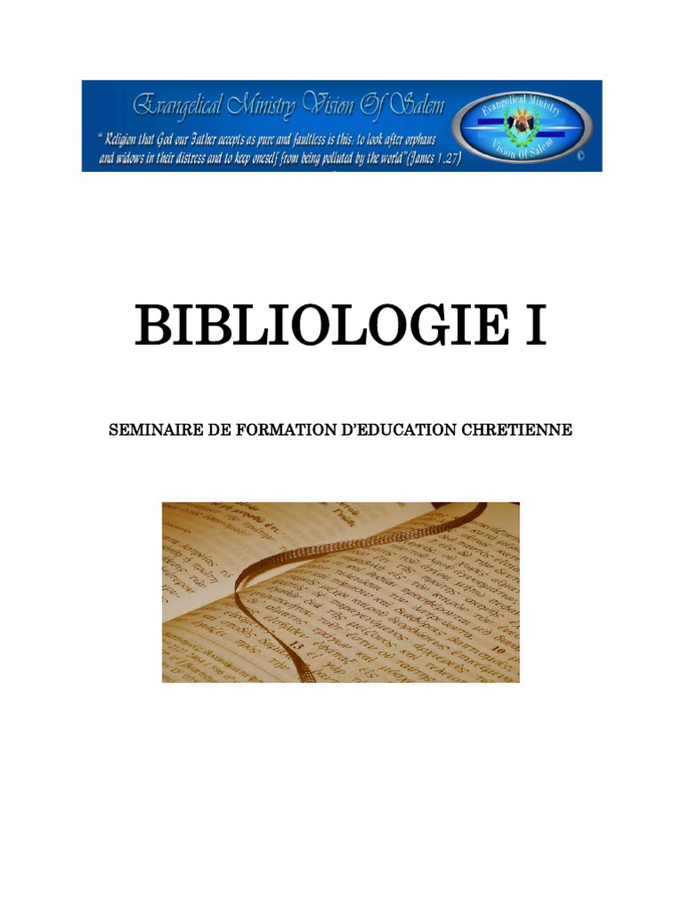 Introduction À La Bibliologie | PDF | Inerrance biblique | Nouveau ...