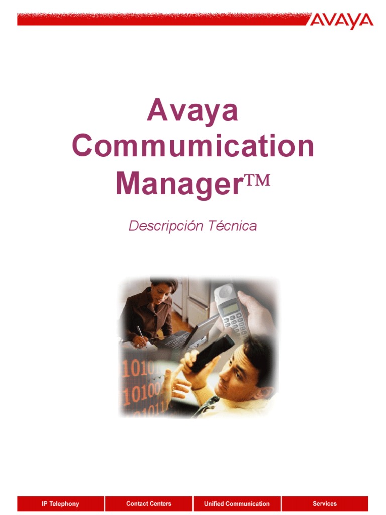 AVAYA CommunicationManager | PDF | Voz sobre IP | Servidor (Computación)