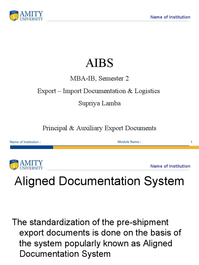 0acedmodule1 PPT On Principal & Auxiliary Docs | PDF | Invoice | Exports