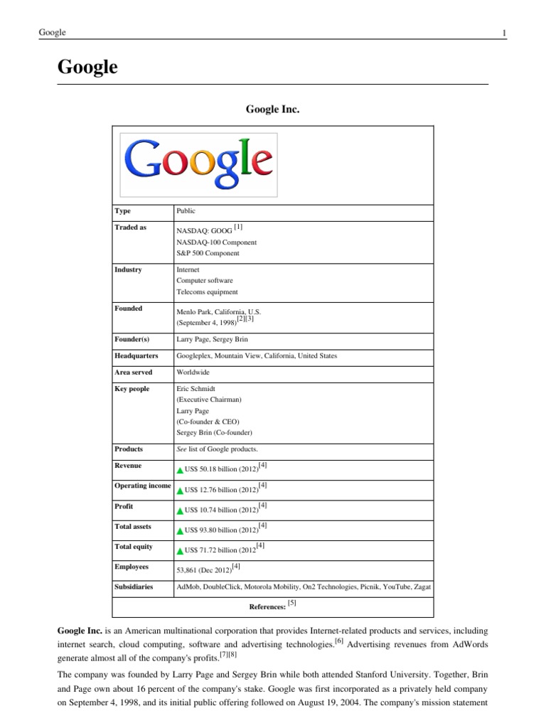 Google | PDF | Net Neutrality | Google