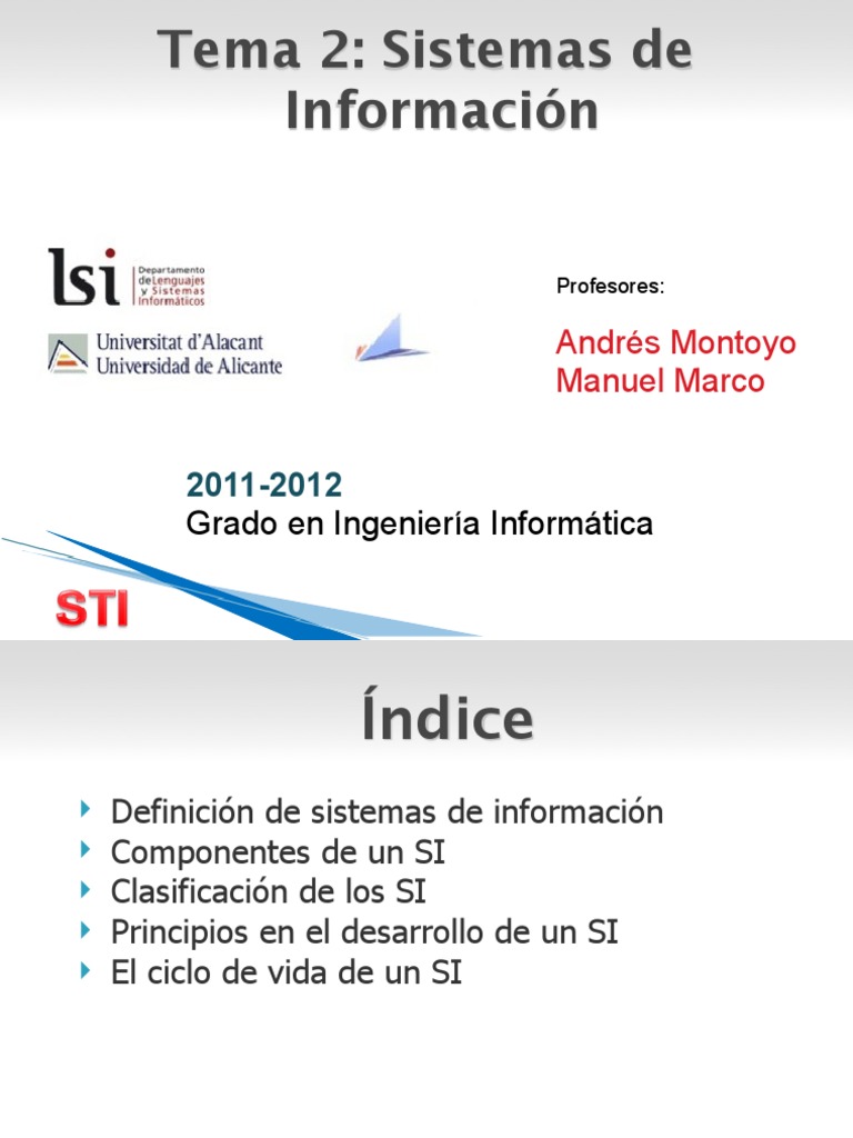 Conceptos Basicos Sistemas de Informacion III UNIDAD | PDF | Sistema de ...