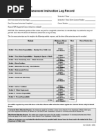 Aceable BTW Practice Log | PDF