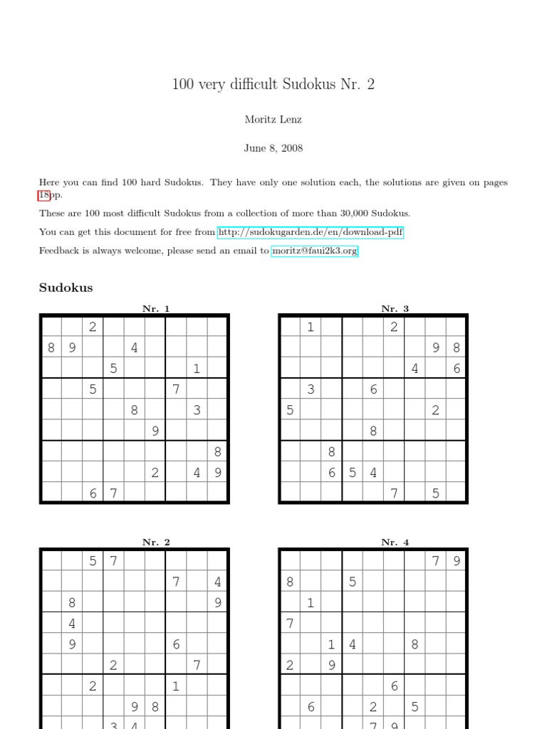 Sudoku2 en | PDF | Jeux de logique | Problème NP-complet