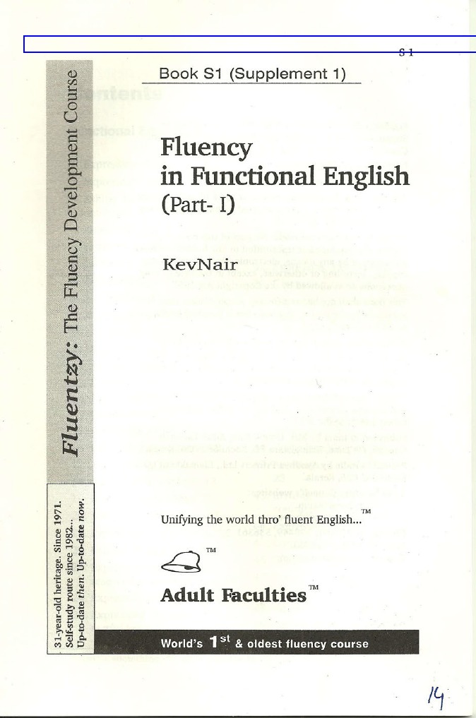 Fluency in Functional English Part I Test | PDF