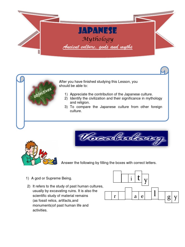 Japanese Mythology Module | PDF | Shinto | Mythology