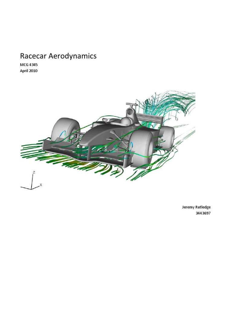 Racecar Aerodynamics Guide | PDF | Lift (Force) | Wing