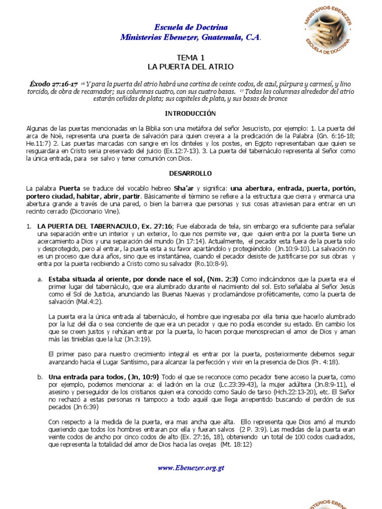 La Puerta Del Atrio | PDF | Pecado | Jesús