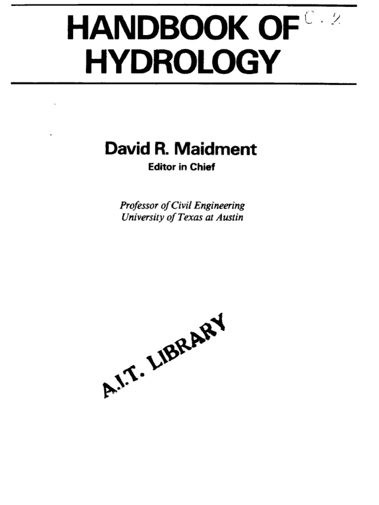 Handbook of Hydrology