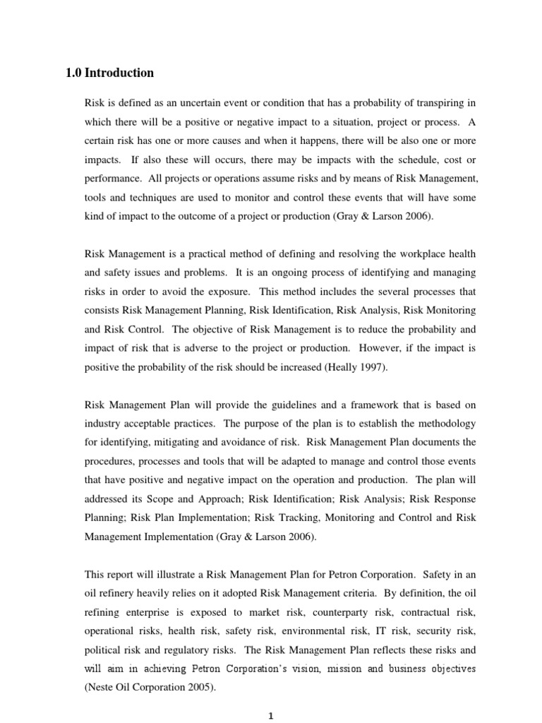 Risk Management | PDF | Risk Management | Risk