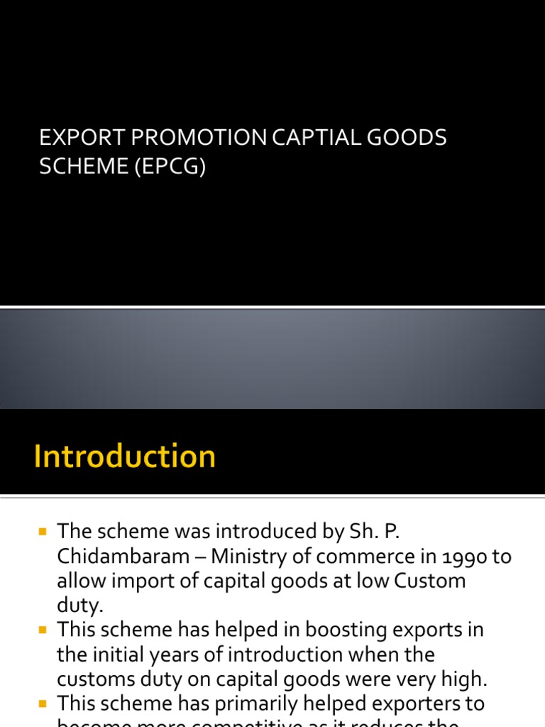 EPCG Scheme Overview and Guidelines | PDF | Exports | Banks