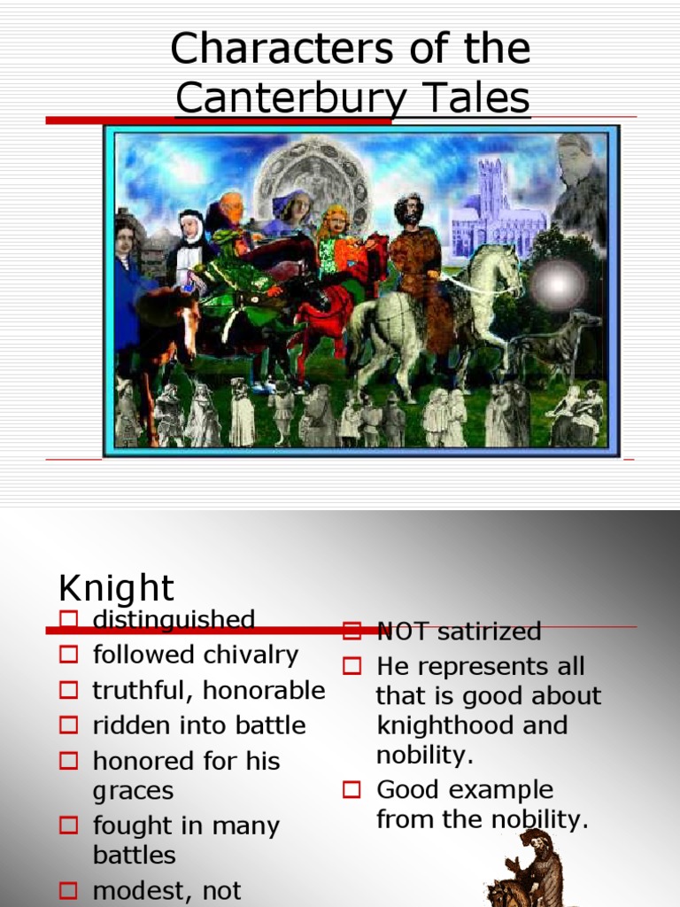 Canterbury Tales Characters | PDF | Knight | The Canterbury Tales