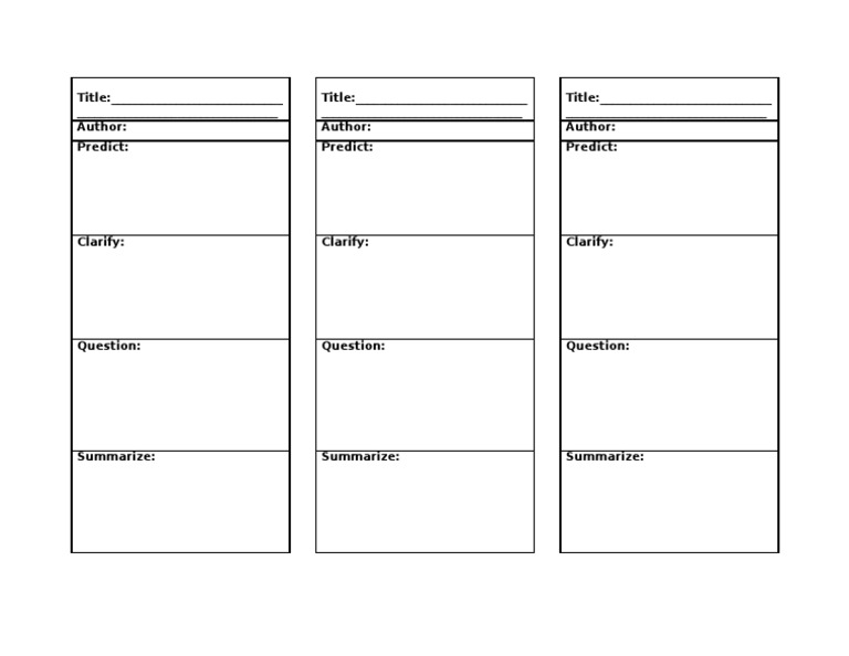Reciprocal Teaching Role Cards PDF | PDF | Career & Growth