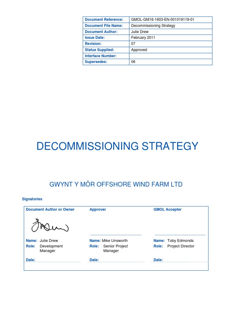 Decommissioning Strategy in Wind Turbine | PDF | Deep Foundation ...