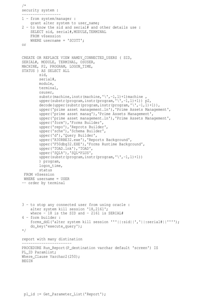 Hamdy's Oracle Ideas | PDF | Parameter (Computer Programming) | Information Retrieval