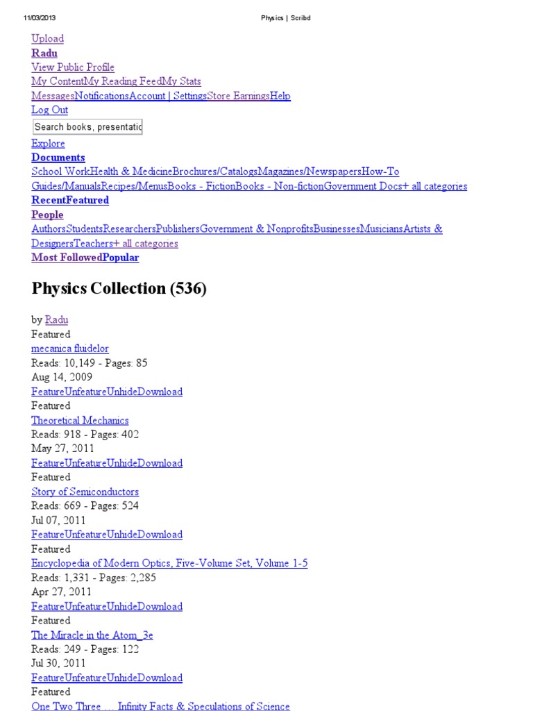 Physics - Scribd Collection | PDF | Physics | General Relativity