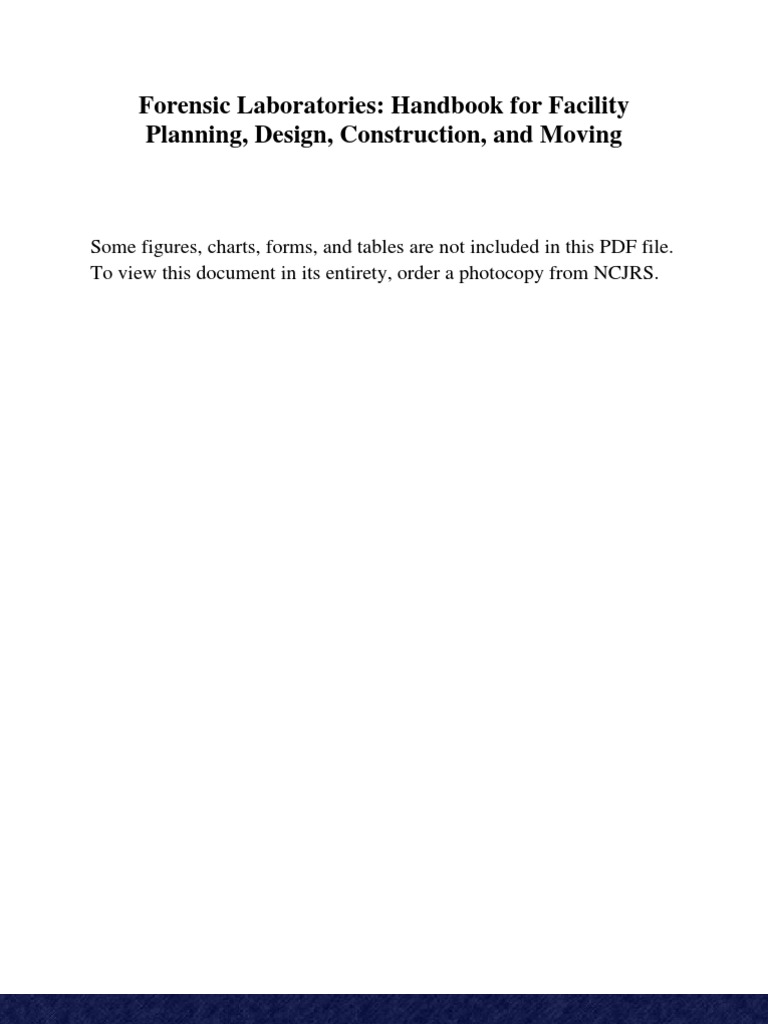 Forensic Lab Design | PDF | Needs Assessment | Laboratories