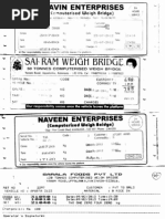 Weightbridge Slip Excel | PDF