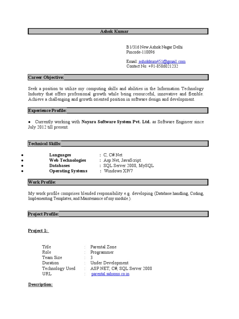 Ashok KumarB - Tech | PDF | System Administrator | Programmer