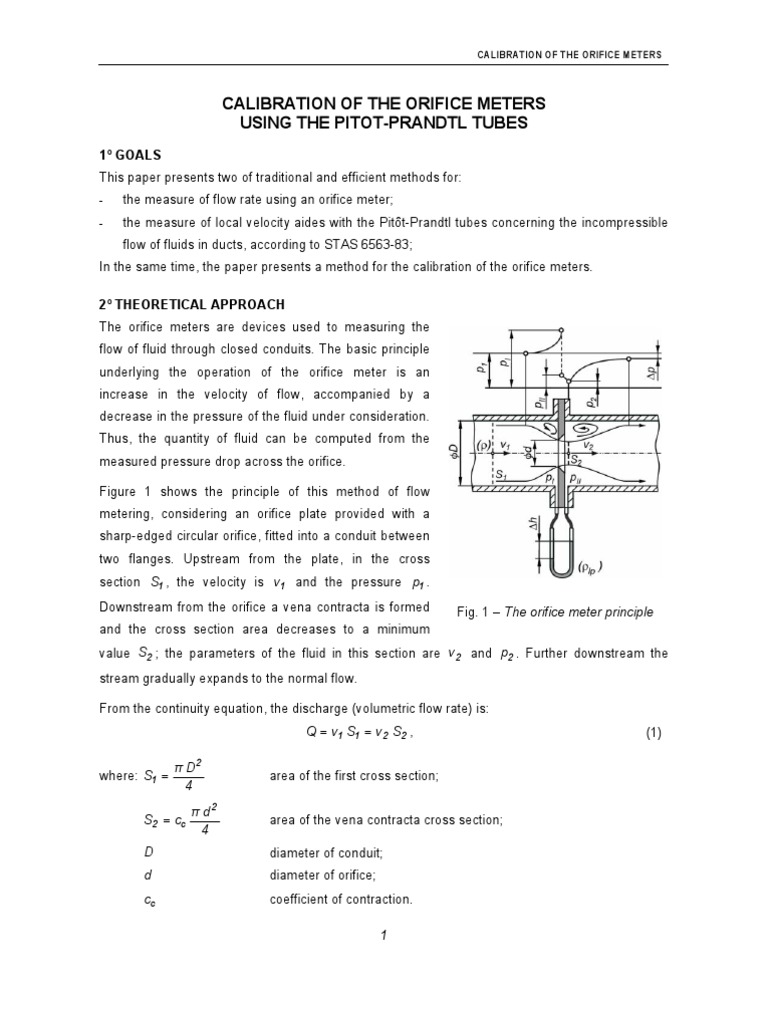 1 Orifice Meter | PDF | Transparent Materials | Civil Engineering