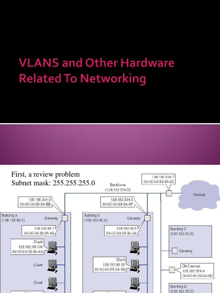 VLANS and Other Hardware | PDF | Gateway (Telecommunications) | Computer Network