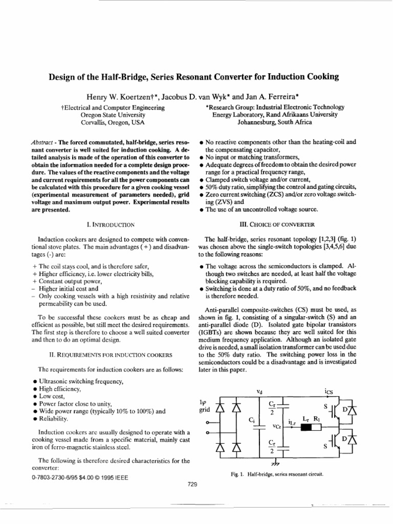 Induction Cooker Paper | PDF | Rectifier | Inductor