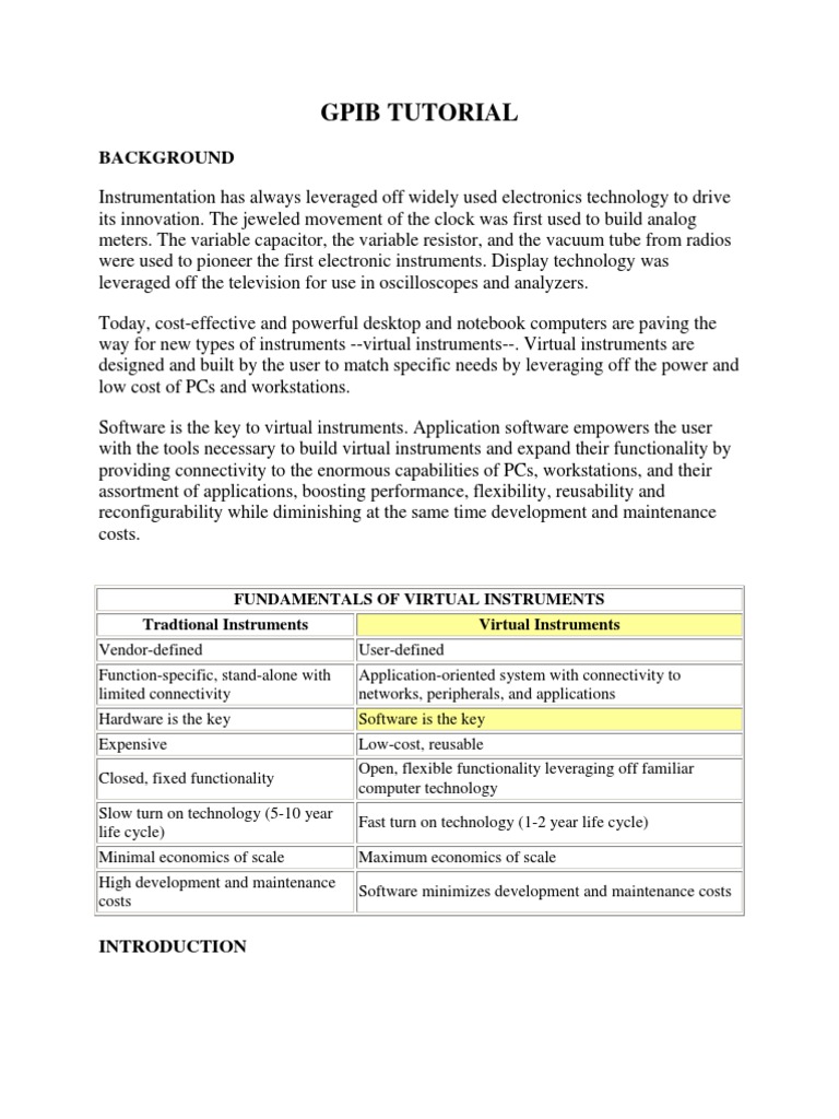 Gpib and Ieee 488 | PDF | Communications Protocols | Digital Technology