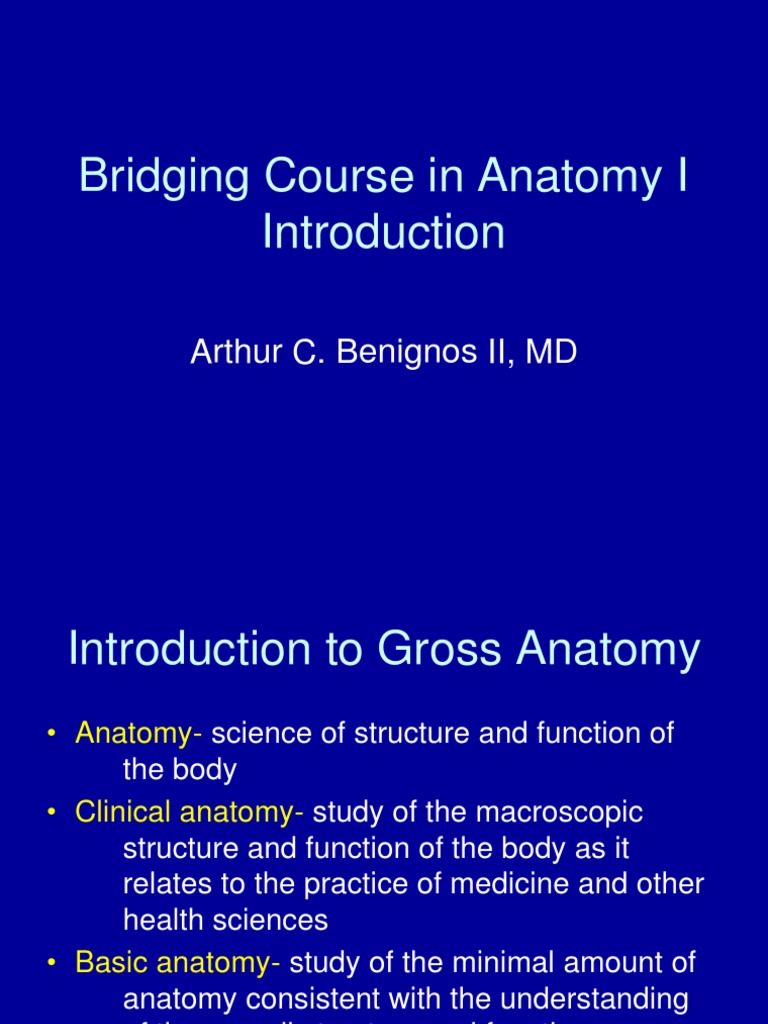 Anatomy 1 Introduction | PDF | Anatomical Terms Of Motion | Anatomical ...