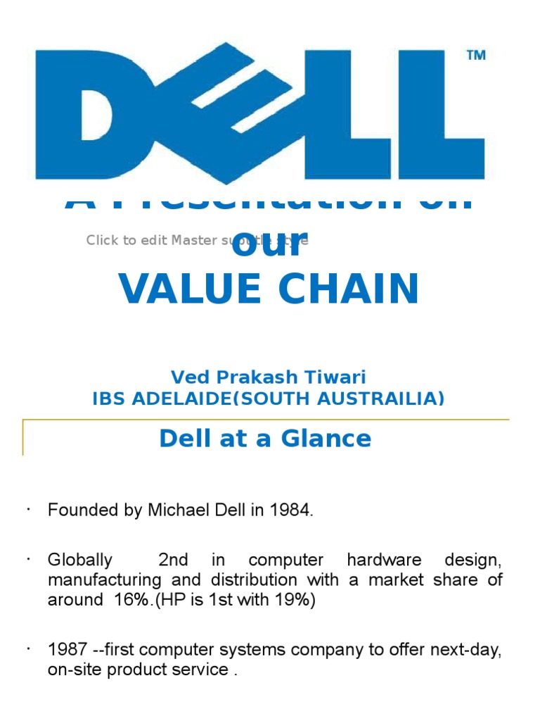 Dell's Superior Supply Chain Management: A Direct Model, Build-to-Order ...